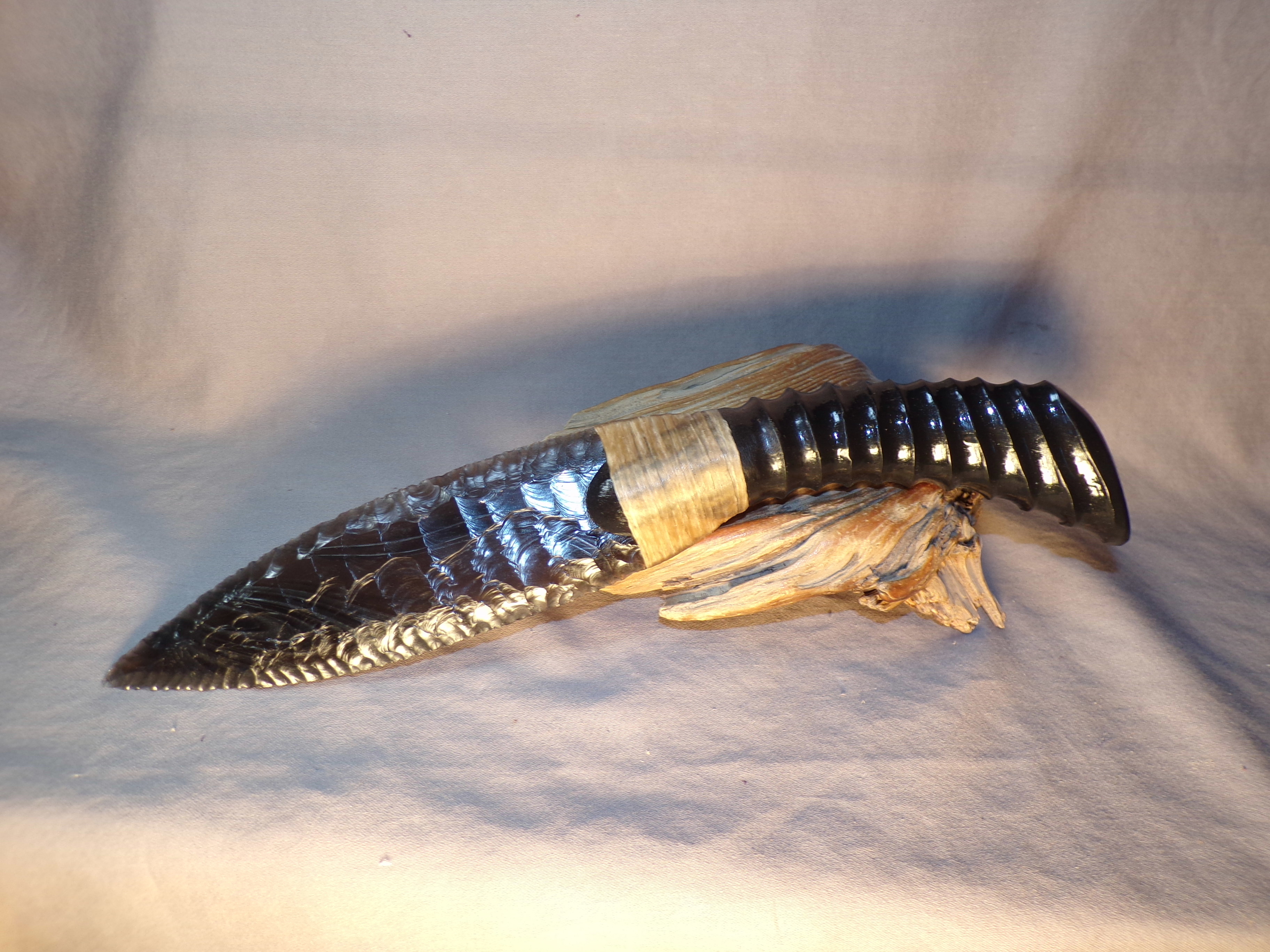 Aztec Obsidian Dagger